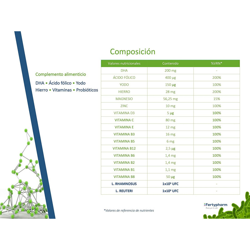 Fertybiotic embarazo 30 cápsulas - parafarmacia - salunatur