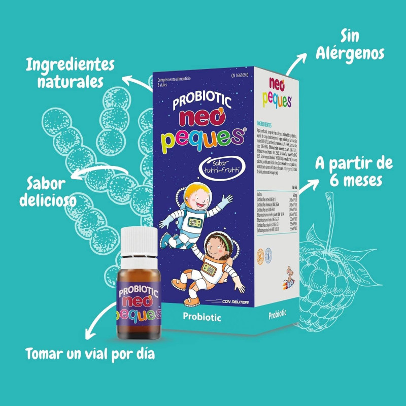 Neo peques probiotic 8 viales - parafarmacia - salunatur