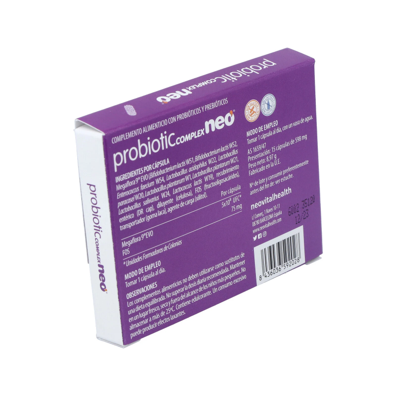 Neovital probiotic complex neo 15 capsulas - parafarmacia - salunatur