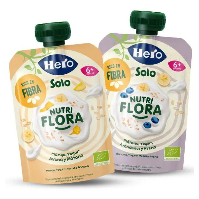 Hero solo mango plátano y yogur nutri flora ecológico 100g bolsita ...