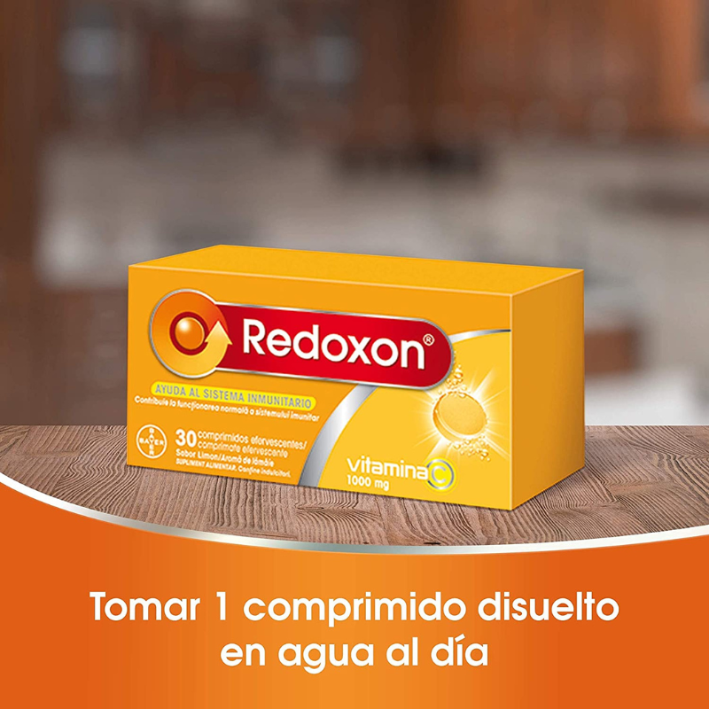 Redoxon efervescente limón 30 comprimidos - parafarmacia - salunatur
