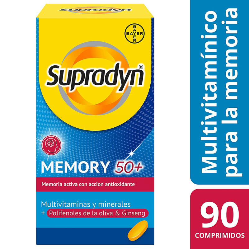 Supradyn memoria 50+ 90 comprimidos - Salunatur