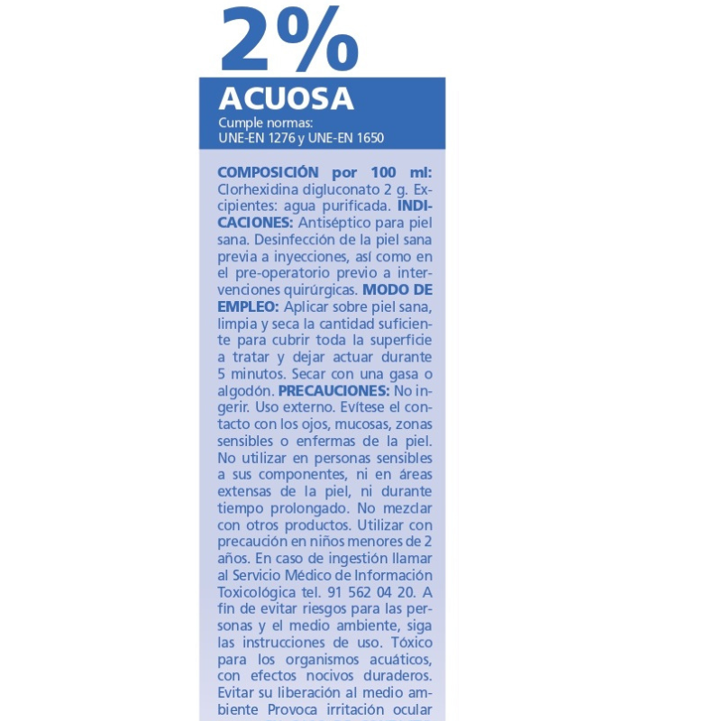 Clorhexidina acuosa lainco 2 % 10 ml - parafarmacia - salunatur